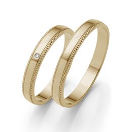 Firetti Unisex Trauring &raquo;Schmuck Geschenk Gold 375 Hochzeit Ehering "LIEBE"&laquo; Made in Germany, wahlweise mit oder ohne Brillant gold 69, ohne Brillant,