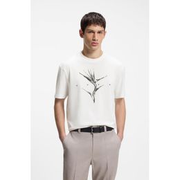 Hugo Herren Hugo T-Shirt &raquo;Darise&laquo; Reine Baumwolle, Relaxed Fit, Hugo-Print S