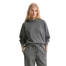 Marc O'Polo Marc O'polo Damen Marc O'Polo Kapuzensweatshirt, mit Logo-Stickerei grau L