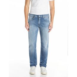 Replay Herren Straight-Jeans &raquo;GROVER&laquo; in vielen verschiedenen Waschungen, mit Stretch blau 30, L&auml;nge 34