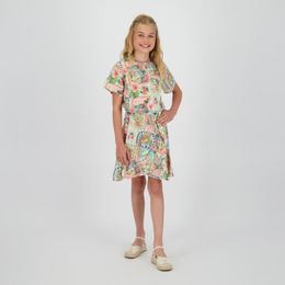 Vingino M&auml;dchen Sommerkleid Ohne Taschen mit Allover-Muster und R&uuml;schen 140, N-Gr