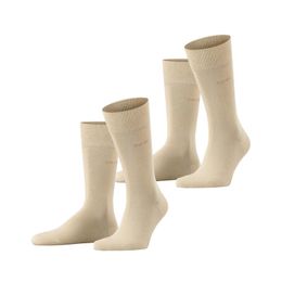 Esprit Herren Socken &raquo;Basic Easy&laquo; 2 Paar, 2 Paar tlg. druckfreier, breiter Komfortbund, atmungsaktiv, uni Socken beige 39-42