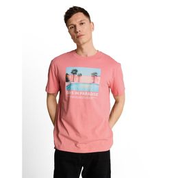 Tom Tailor Denim Herren Tom Tailor Denim Rundhalsshirt rosa L