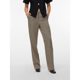 V&eacute;ro Moda Vero Moda Damen Anzughose &raquo;VMZAMIRA BESTIE MW STRAIGHT PANT NOOS&laquo; beige XL (42), L&auml;nge 32