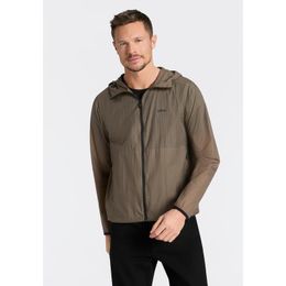 BOSS Green Herren BOSS Green Windbreaker &raquo;Airynix JT&laquo; mit Kapuze sommerliche Qualit&auml;t, Regular Fit, Kapuze braun XL