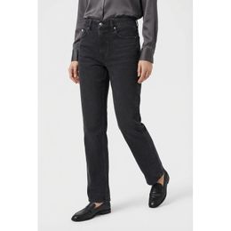 Calvin Klein Jeans Damen Straight-Jeans &raquo;HGH RS STRGHT CK ESS&laquo; Mit G&uuml;rtelschlaufen schwarz 27, L&auml;nge 34
