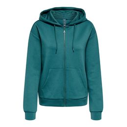 Only Play Athletic Zip-Up Hoodie 'ONPLounge' female size M Emerald