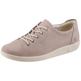 Ecco Damen Schn&uuml;rschuh &raquo; Soft 2.0&laquo; , Freizeitschuh, Halbschuh, Schn&uuml;rschuh mit dezenter Logo Pr&auml;gung grau 35
