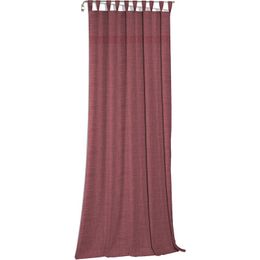 WIRTH Vorhang &raquo;Wiessee&laquo; Schlaufen 1 Stk. tlg. rosa Jacquard, Baumwolle, Leinen, Modal 125cm, Schlaufen, 75cm