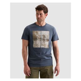 PME-Legend Pme Legend Herren PME LEGEND T-Shirt &raquo;Short sleeve r-neck single jersey big art&laquo; mit Print blau 3XL