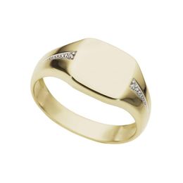 Firetti Herren Diamantring &raquo;Schmuck Geschenk Gold 333 Herrenring Goldring Siegelring Diamant&laquo; mit Brillanten gold 19, 0,01 P2 = erkennbare Einschl&uuml;sse