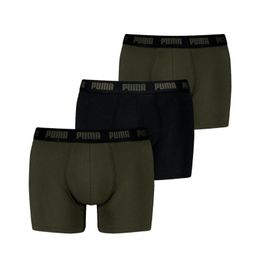 Puma Herren Puma Boxershorts &raquo;Puma MEN EVERYDAY BOXERS 3P&laquo; mit Komfortbund gr&uuml;n S