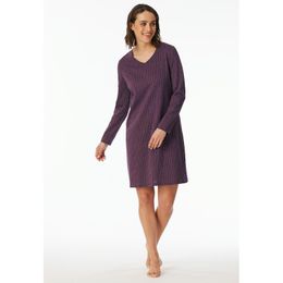 uncover by Schiesser Damen uncover by Schiesser Nachthemd &raquo;Uncover Nightwear&laquo; 0, Baumwolle, Single Jersey-Qulit&auml;t, V-Neck, weich, atmungsaktiv blau 42