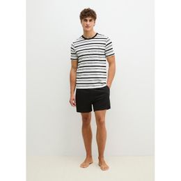 Marc O'Polo Marc O'polo Herren Marc O'Polo Shorty &raquo;Mix N Match Cotton&laquo; 2 tlg. mit Steifen, Rundhalsausschnitt und kurzen &Auml;rmeln XXL (62)