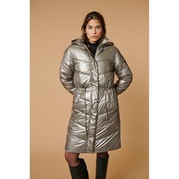 ZABAIONE Damen ZABAIONE Steppmantel &raquo;Jacket Fa44ncy&laquo; im Glanz-Look silber XXL
