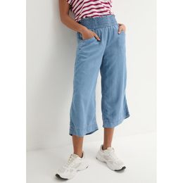 bonprix Damen bonprix Culotte aus Lyocellstoff, weiter Schnitt, luftiges Design, Loose Fit Passform 46, N-Gr