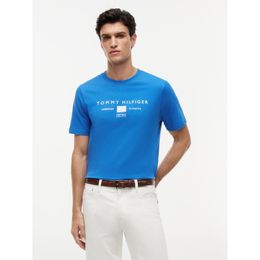 Tommy Hilfiger Herren T-Shirt &raquo;BRAND LOVE MONO STACK&laquo; aus Jersey mit Logo blau XXL