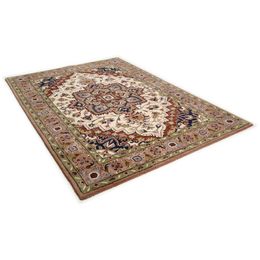 Theko Wollteppich &raquo;Royal Heriz&laquo; rechteckig 14 mm H&ouml;he reine Wolle, Orient-Optik, auch als L&auml;ufer, Wohnzimmer braun Schurwolle B : 60cm 1 Stk., 14mm, L