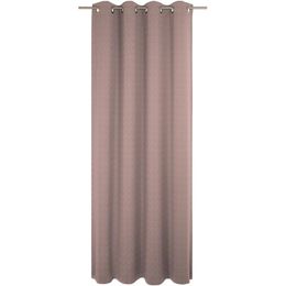 WIRTH Vorhang &raquo;Torbole&laquo; &Ouml;sen 1 Stk. tlg. rot Jacquard, Baumwolle, Polyester 145cm, &Ouml;sen, 132cm