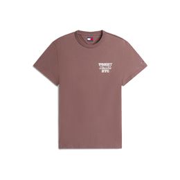 Tommy Jeans T-Shirt 'ENTRY BILLS' Herren Gr&ouml;&szlig;e M braun / wei&szlig;