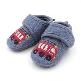 MaxiMo M&auml;dchen MaxiMo H&uuml;ttenschuhe 2 tlg. Lauflernschuhe, Klettverschluss, Anti-Rutsch-Sohle, w&auml;rmend, Wolle blau 21/22