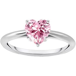 Thomas Sabo Damen Thomas Sabo Fingerring &raquo;Schmuck Silber 925 Ring in Herzform&laquo; mit Zirkonia (synth.) bunt 58, Silber 925 (recycelt), 2mm