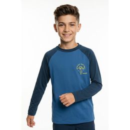 Vaude M&auml;dchen Vaude T-Shirt &raquo;Kids Solaro LS T-Shirt III&laquo; f&uuml;r Kinder, Langarm, hoher UV-Schutz, elastisches Material blau 146/152