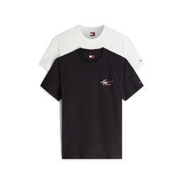 Tommy Jeans Herren T-Shirt &raquo;TJM REGULAR SIGNATURE 2PACK&laquo; Packung, 2 gro&szlig;er R&uuml;ckenprint XXL