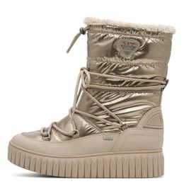 Marco Tozzi Damen Marco Tozzi Snowboots , Plateau, Winterboots, Schneeboots mit praktischem Schnellverschluss beige 41