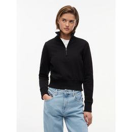 Tommy Jeans Damen Sweatshirt &raquo;TJW SLIM S FLAG 1/4 ZIP MOCKNECK&laquo;, Baumwolle, slim fit S (36/38)