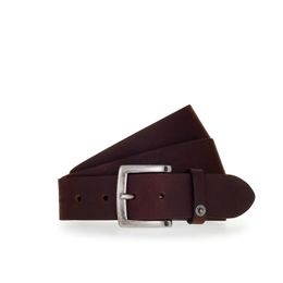 Mustang Herren Mustang Lederg&uuml;rtel 1 Stk. Mit Druckknopf-Applikation auf der Schlaufe, 4 cm braun 100