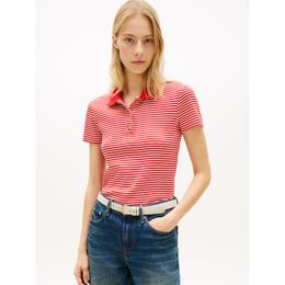 Tommy Hilfiger Damen Poloshirt &raquo;GOLD BUTTON SLIM SS POLO&laquo; rot S (36/38)
