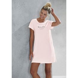 Vivance Dreams By Lascana Damen Vivance Dreams by Lascana Nachthemd 1 tlg. mit Statementdruck rosa 36/38, N-Gr