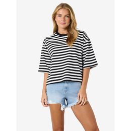 Noisy may Damen Noisy may Sweatshirt &raquo;NMEMBER 2/4 STRIPE SWEAT BOX&laquo; schwarz-wei&szlig; XS