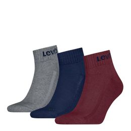 Levi's Levi's Herren Socken &raquo;LEVIS UNI MID CUT ORANGE TAB 3P&laquo; 3 Paar bunt 43-46