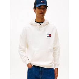 Tommy Jeans Herren Sweatshirt &raquo;TJM REG ESSENTIAL FLAG HOOD EXT&laquo;, mit bedruckten Markenlogo auf Brusth&ouml;he wei&szlig; XXL
