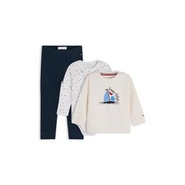 Tommy Hilfiger Baby Neugeborenen-Geschenkset Set, 3 Shirt, Body & Jerseyhose f&uuml;r Babys beige 56
