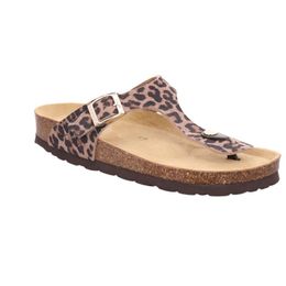 Rohde Damen Zehentrenner &raquo;SUNNYS&laquo; Pantolette, Sommerschuh, Strandschuh im modischen Leo-Look 37