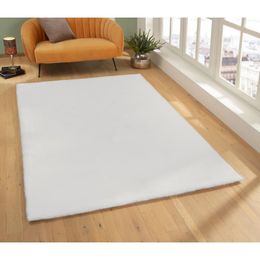 OTTO home Fellteppich &raquo;Rabbit, Kunstfell, Kaninchenfell-Haptik, Microfaser,&laquo; rechteckig 42 mm H&ouml;he besonders hoch und flauschig, Wohnzimmer, 
