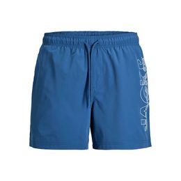 Jack & Jones PlusSize Jack & Jones Plussize Herren Jack & Jones PlusSize Badeshorts &raquo;JPSTMAUI WAVE LOGO SWIM SHORTS SN PLS&laquo; Kunstfaser, mit elastischem Bund, normal 