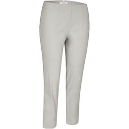 KjBRAND Damen KjBRAND Stoffhose &raquo;Susie XS Ankle Bengaline&laquo; Sommerhose mit Schlupfbund silber 52 (26), K-Gr