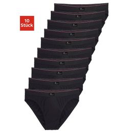 Le Jogger Herren Le Jogger Slip &raquo;Herren Unterhose&laquo; Packung, 10 Stk. nur einfarbig oder in bunter Mixpackung schwarz 4 (S), 10 Stk.