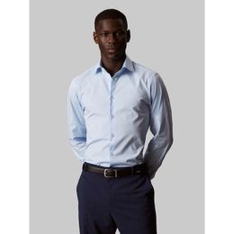 Calvin Klein Herren Businesshemd &raquo;REG ESNTL POPLIN STR SLD&laquo; Regular fit, mit Rundhalsausschnitt blau 41, N-Gr