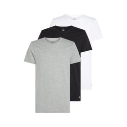 Calvin Klein Underwear Herren T-Shirt &raquo;S/S CREW NECK 3PK&laquo; Packung, 3er-Pack, 3 Stk. mit Logostickerei schwarz-wei&szlig; S (48)