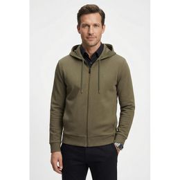 BOSS Green Herren BOSS Green Kapuzensweatjacke &raquo;Saggy&laquo; mit BOSS Aufdruck gr&uuml;n S