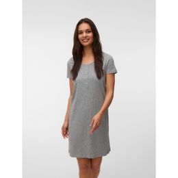 MAMALICIOUS Damen Umstandsnachthemd &raquo;MLMIRA JRS NIGHTGOWN 2F 2-P NOOS&laquo; Packung, 2 tlg. knielanger Schnitt, lockere Passform, Kurzarm, mit 