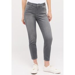 Angels Damen Angels 7/8-Jeans &raquo;ORNELLA SPORTY&laquo; 7/8-L&auml;nge, Slim fit Passform, mit Stretchbund, aus Baumwollmischung grau 40, L&auml;nge 26
