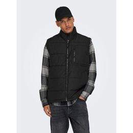 Only & Sons Only & Sons Herren ONLY & SONS Steppweste &raquo;ONSJAKE QUILTED VEST OTW&laquo; schwarz XL