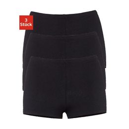 Petite Fleur By Lascana Damen petite fleur by Lascana Panty 3er-Pack, aus elastischer Baumwoll-Qualit&auml;t schwarz 36/38