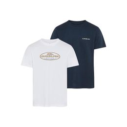 Quiksilver Herren T-Shirt &raquo;LIGHT WAVES OFF COURSE SHORT SLEEVE PACK&laquo; 2 2er-Pack, Kurzarm-Design, mit Rundhalsausschnitt, aus Jersey bunt M